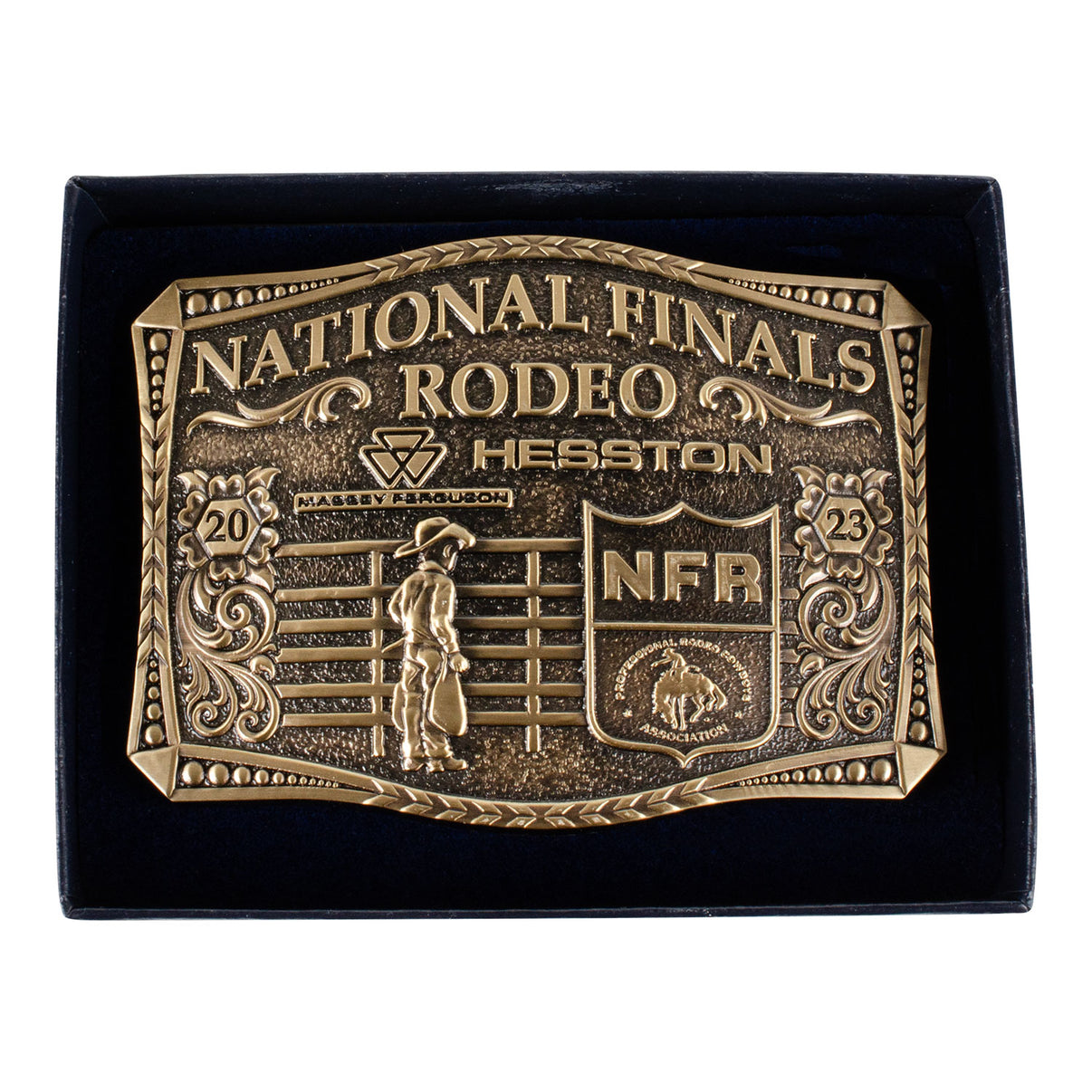 NFR 2023 Hesston Bronze Belt Buckle – PRORODEO Official Shop