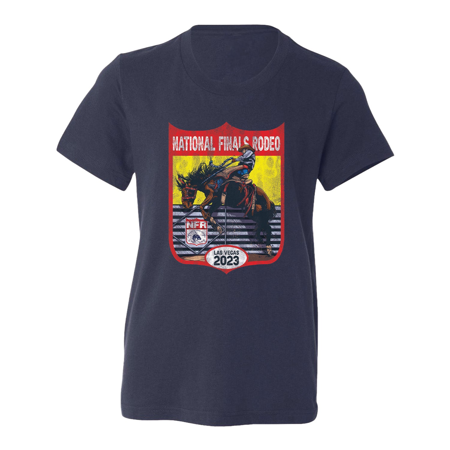 NFR 2023 Bucking Bronco Shield Youth T-Shirt – PRORODEO Official Shop